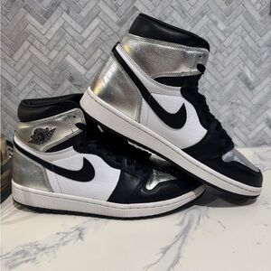 Nike | Shoes | Jordan Retro High Silver Toe | Poshmark